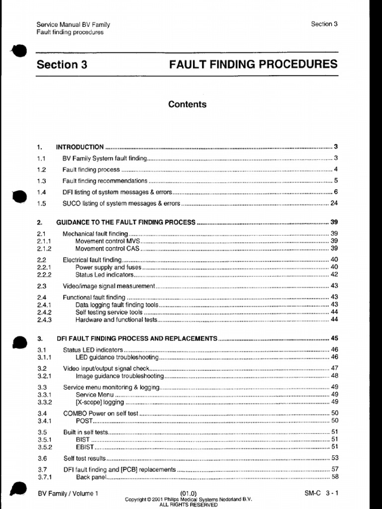 Philips BV X-Ray - Error Code List | PDF