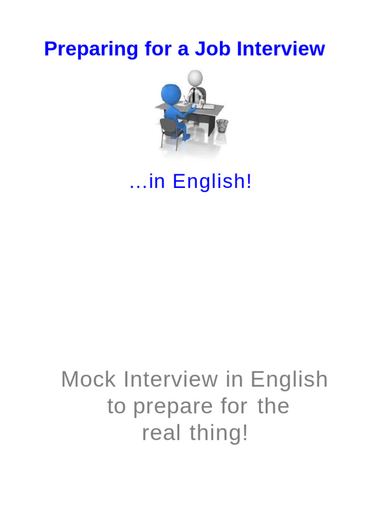 Profssa - Sportelli Preparing For A Job Interview in English | PDF ...