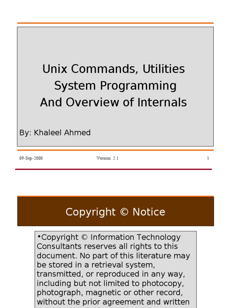 Unix Slides Vol1 | PDF | Berkeley Software Distribution | Superuser