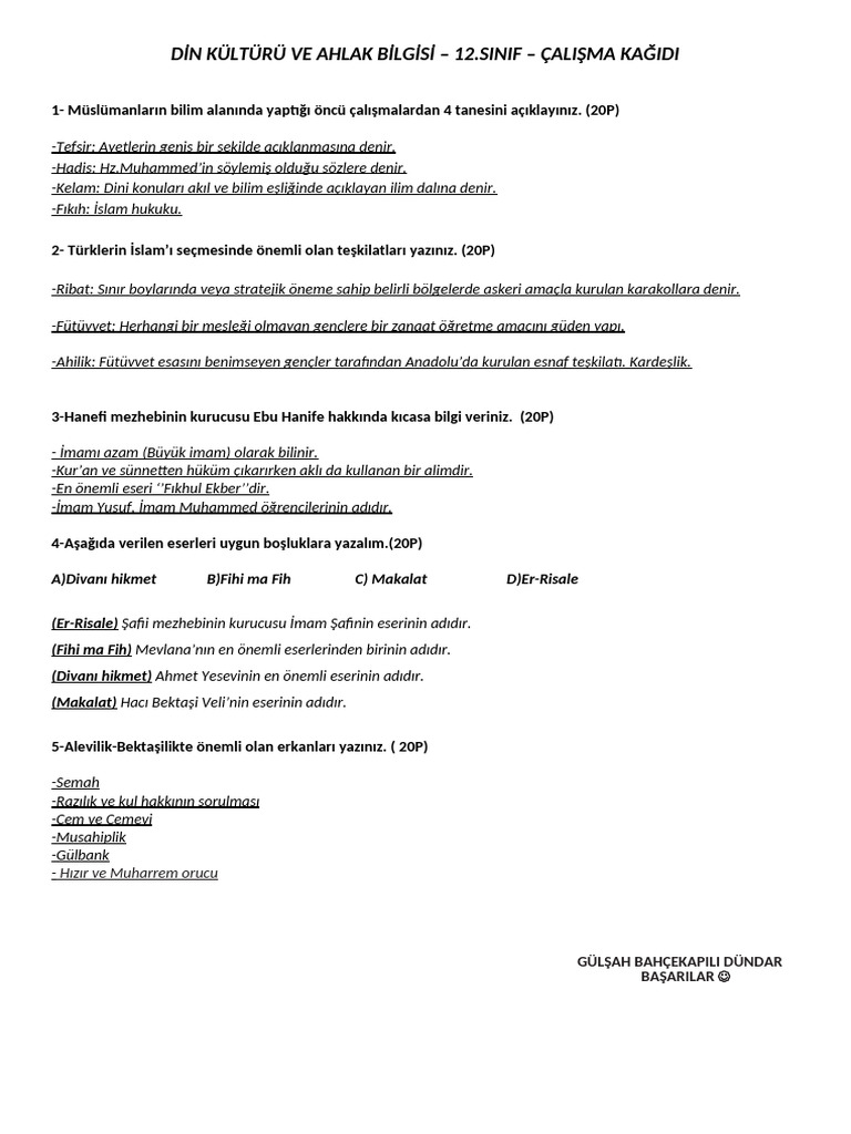 12.sinif Dkab | PDF