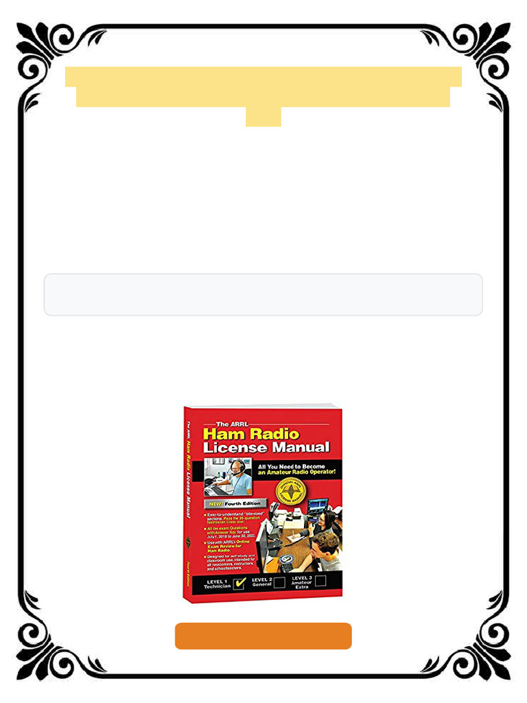 The ARRL Ham Radio License Manual Ebook Continuous Chapters | PDF