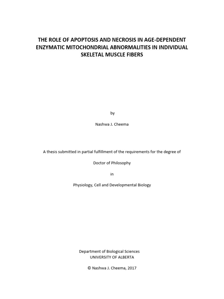 Cheema Nashwa J 201703 PHD | PDF | Reactive Oxygen Species | Apoptosis