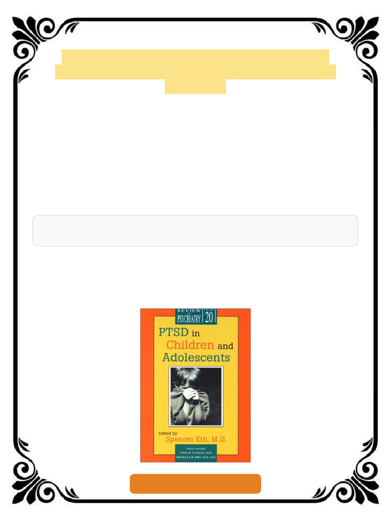 PTSD in Children and Adolescents 1st ed Edition Jerald Kay ebook newly ...