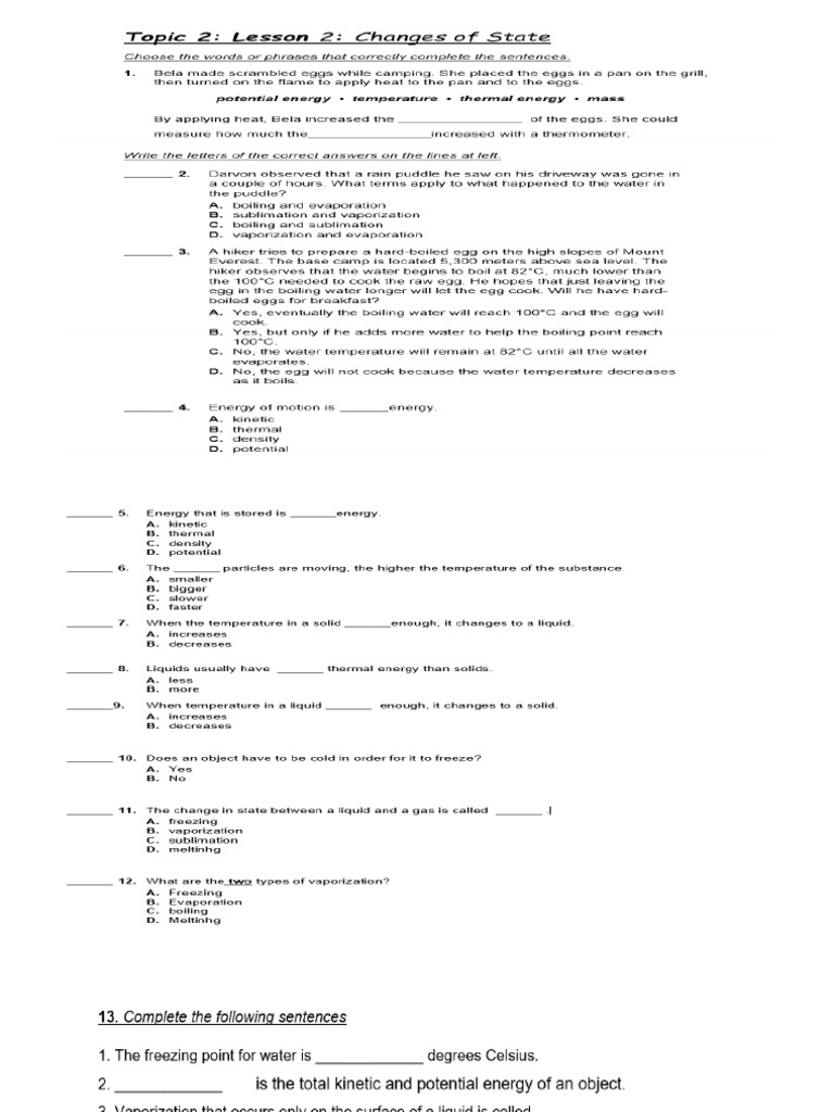 Gr6 (2.2) Worksheet | PDF