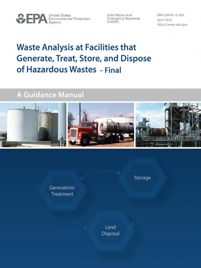 EPA Waste Analysis at Facilities That Generate - Treat - Store - and ...