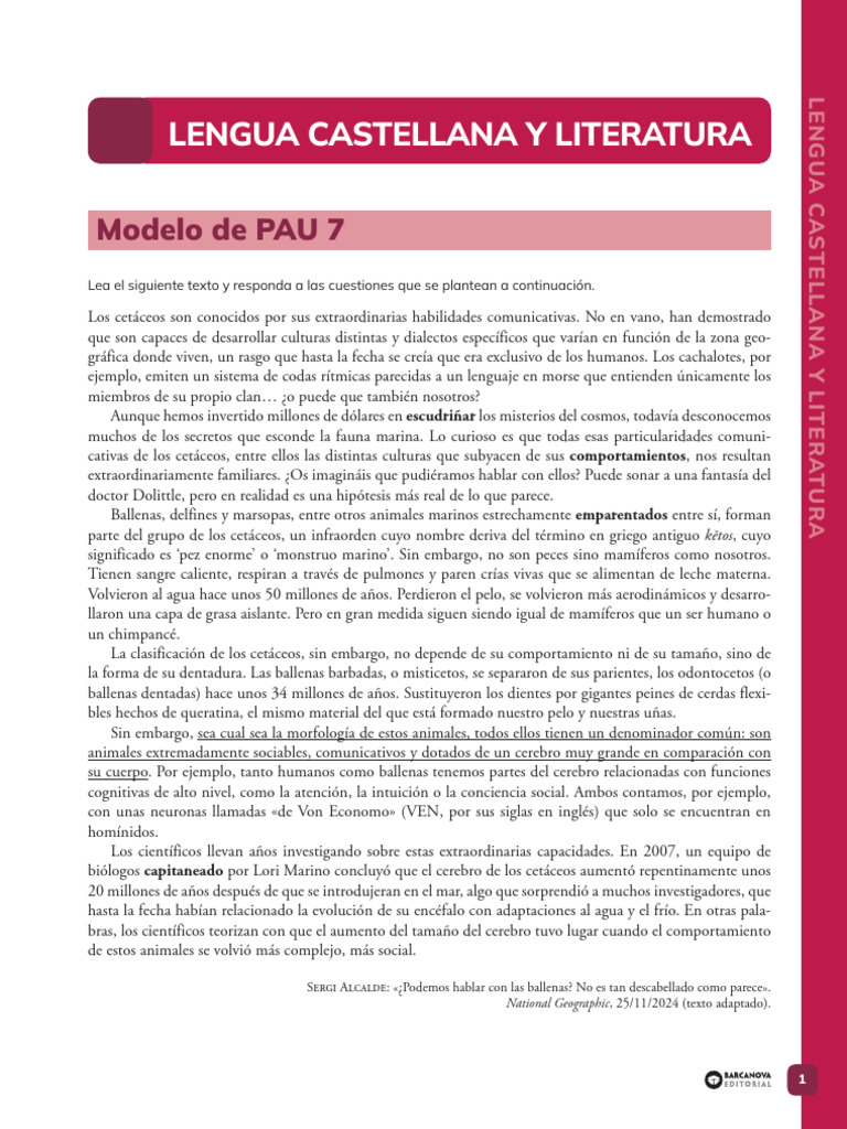 07 Pau Castellano Sol | PDF | Cetacea | Mamíferos
