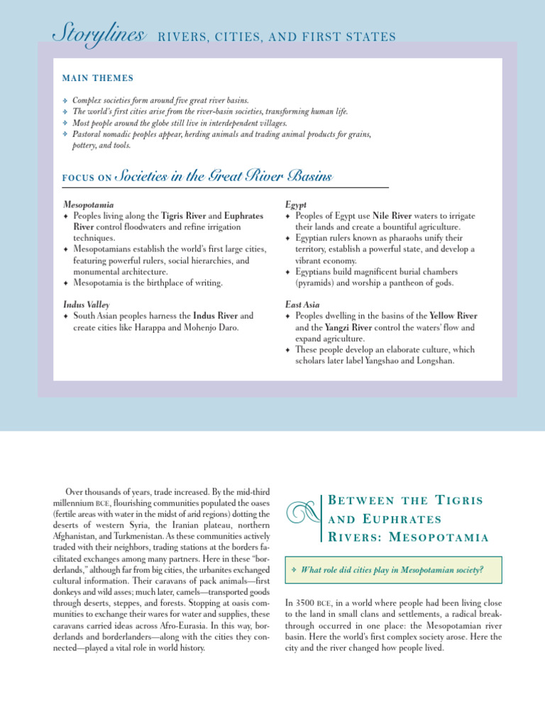 Mesopotamia: Birthplace of Cities and Trade | PDF | Mesopotamia | Sumer