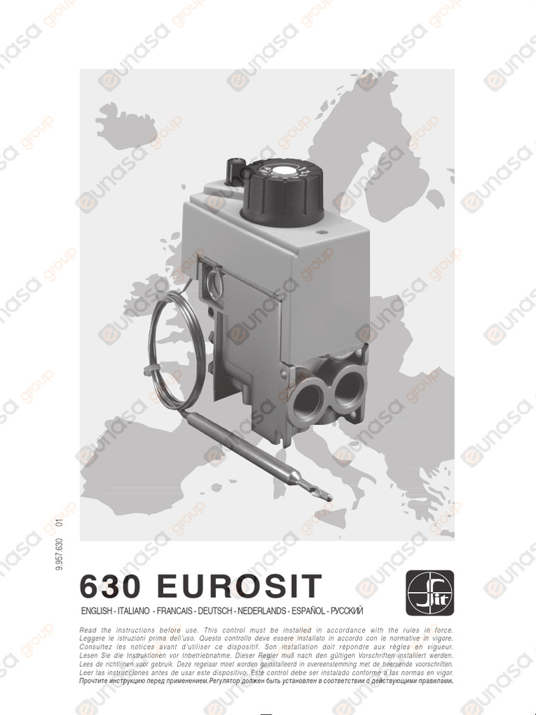 630 EUROSIT Multifunctional Gas Control | PDF | Thermostat | Water Heating