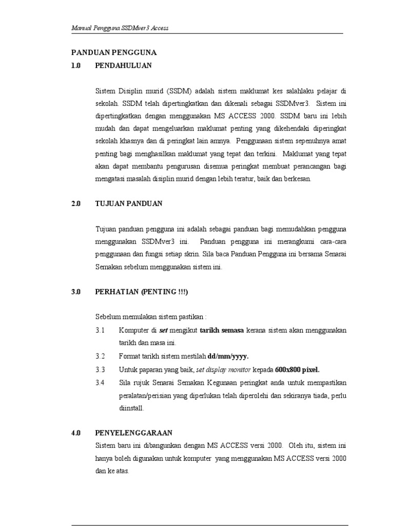 Manual SSDM Access | PDF