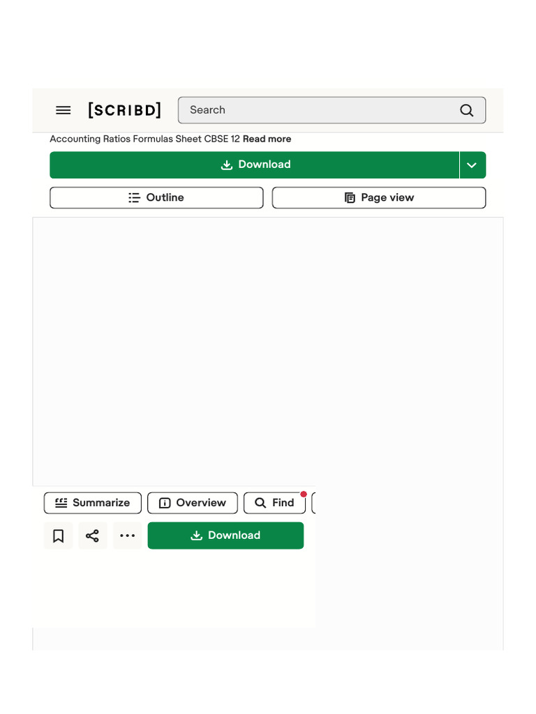 Class 12 Accounting Ratios Guide | PDF | Scribd