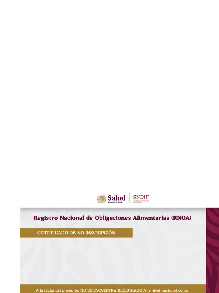 RNOA - Certificado 12 | PDF