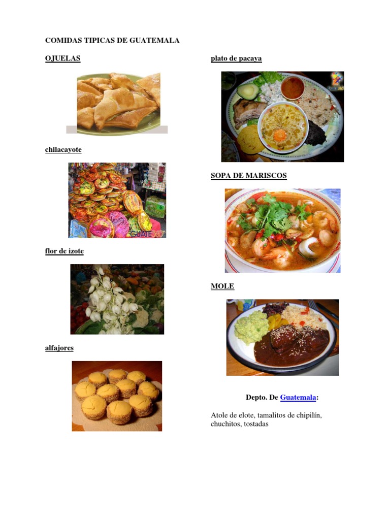 10 Platillos Típicos de Guatemala | PDF