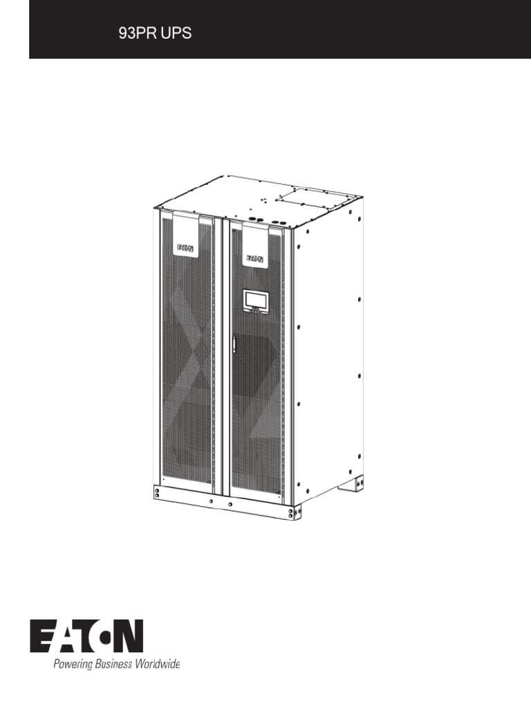 Eaton 93pr Tower Ups in en 200 875kva | PDF | Switch | Electrical Wiring