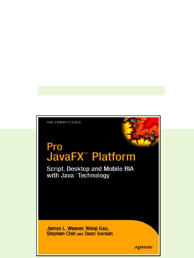 (Ebook) Pro JavaFX™ Platform: Script, Desktop and Mobile RIA with Java™ Technology by James L ...