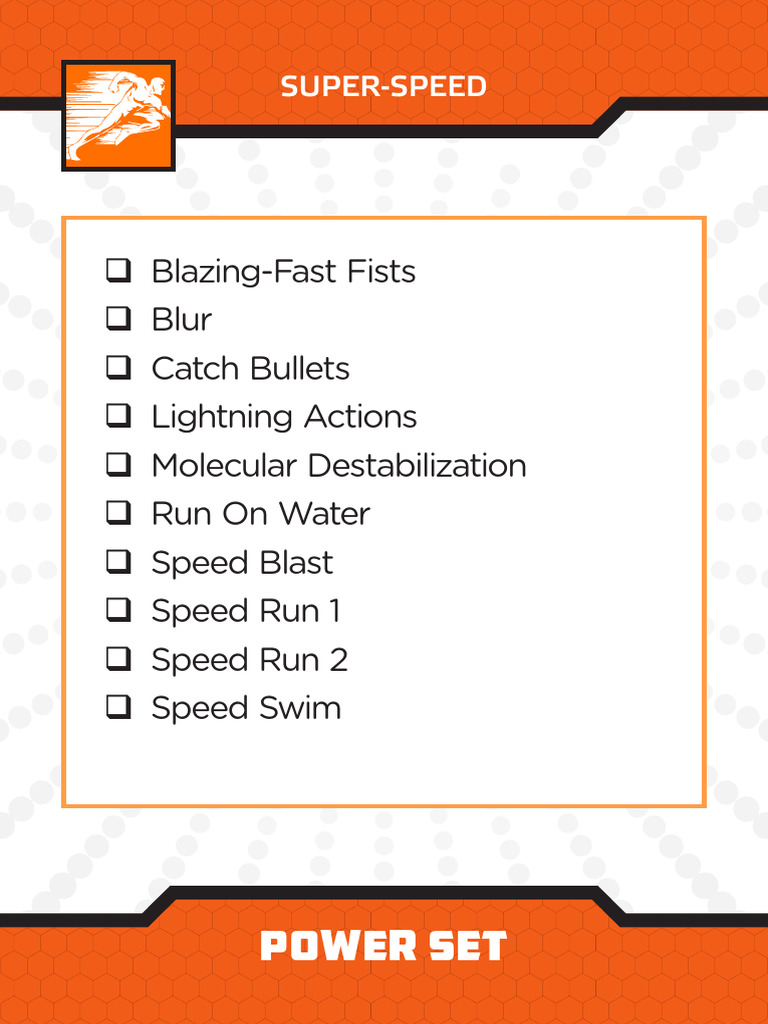 Marvel Super-Speed Power Set Guide | PDF
