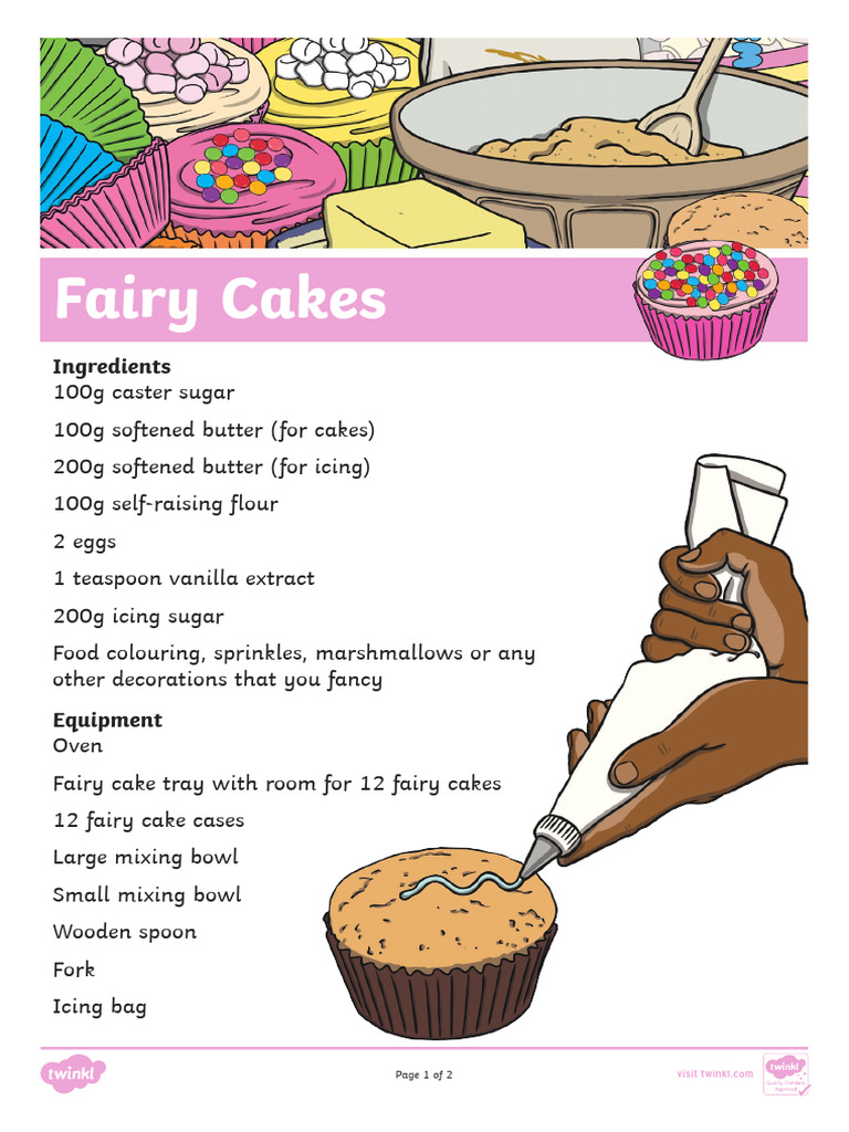 Easy Fairy Cake Recipe Guide | PDF