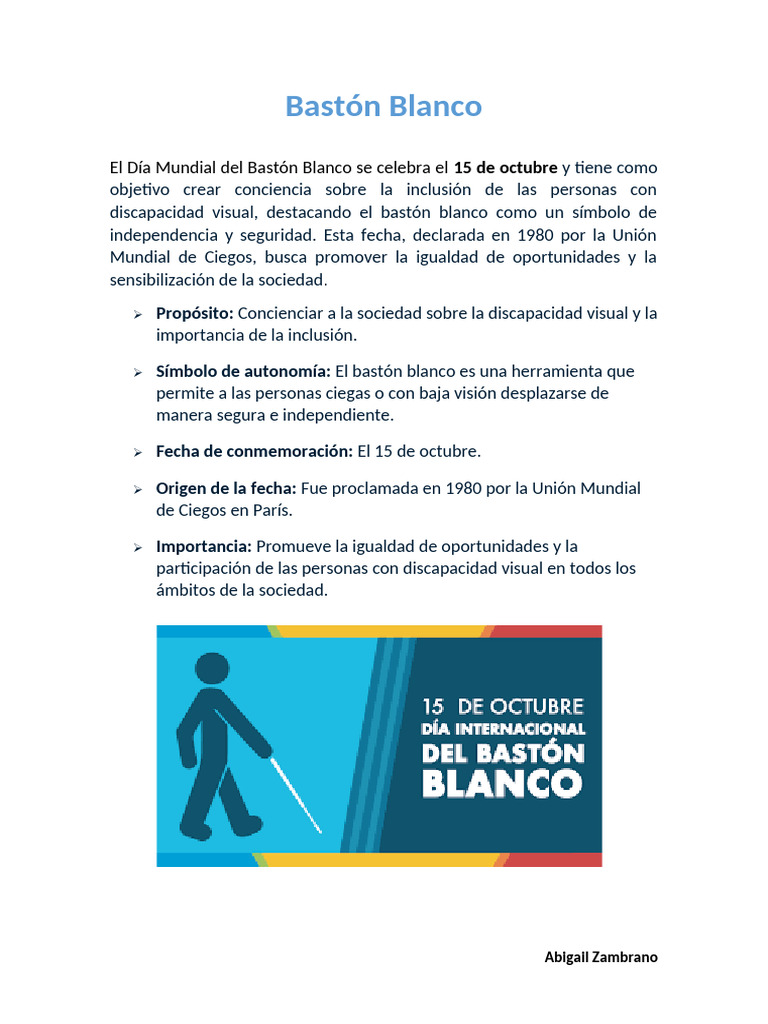 Bastón Blanco | PDF