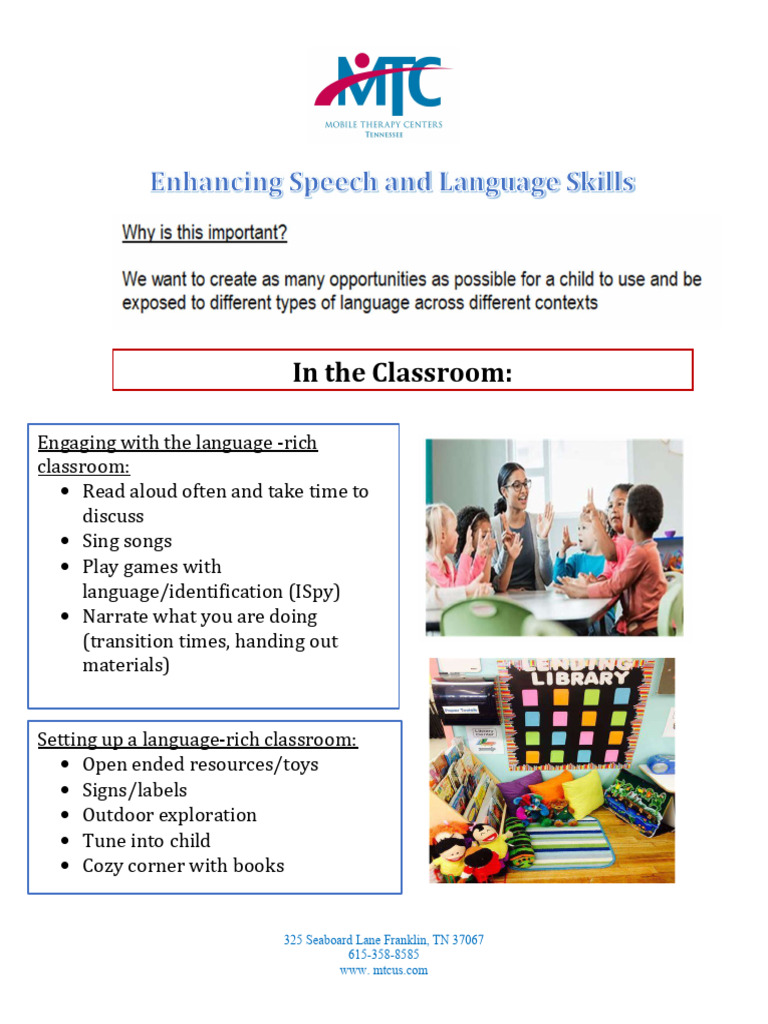 Enhancing Language Handout | PDF