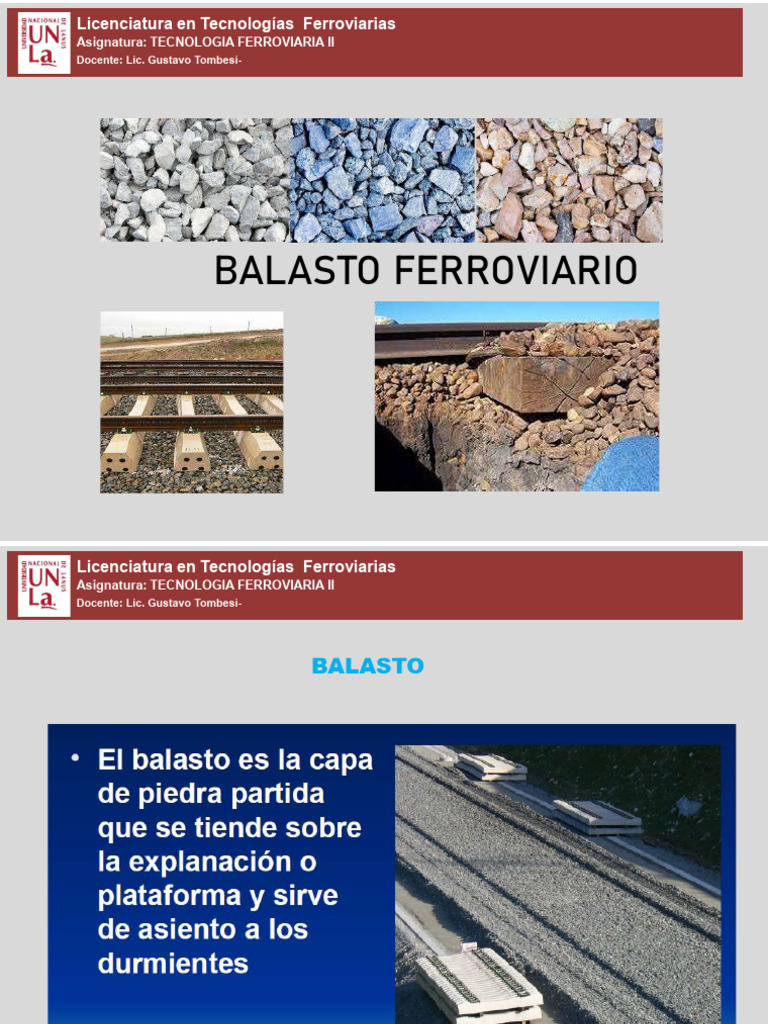 Balasto v.2024 | PDF | Transporte ferroviario