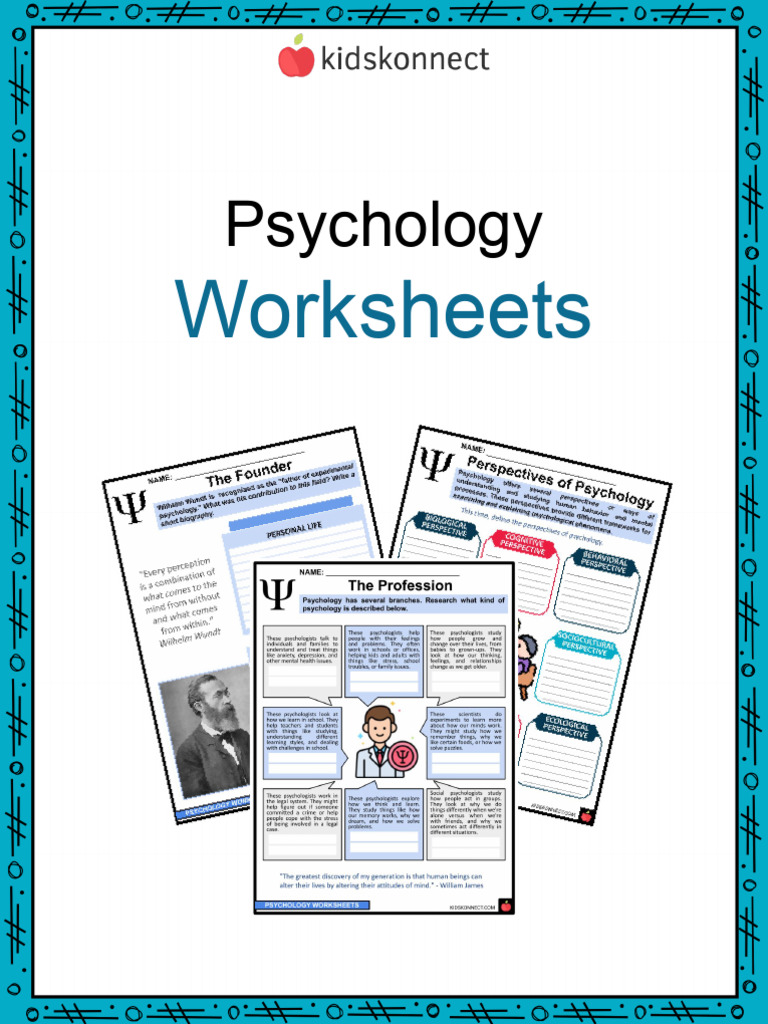 Essential Psychology Worksheets Guide | PDF | Psychology | Mind