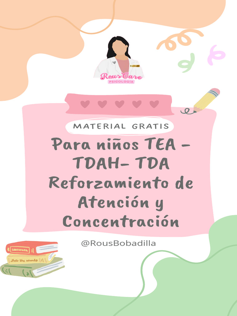 Material para Niños Tea - Tdah - Tda | PDF