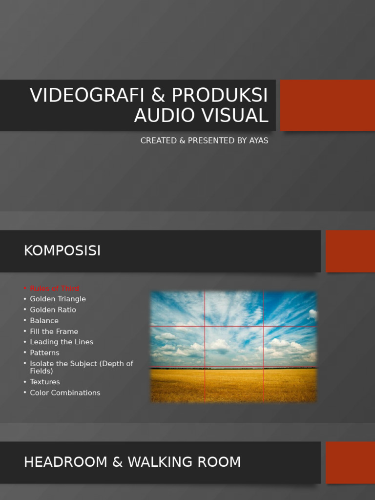 Panduan Videografi dan Produksi Audio Visual | PDF