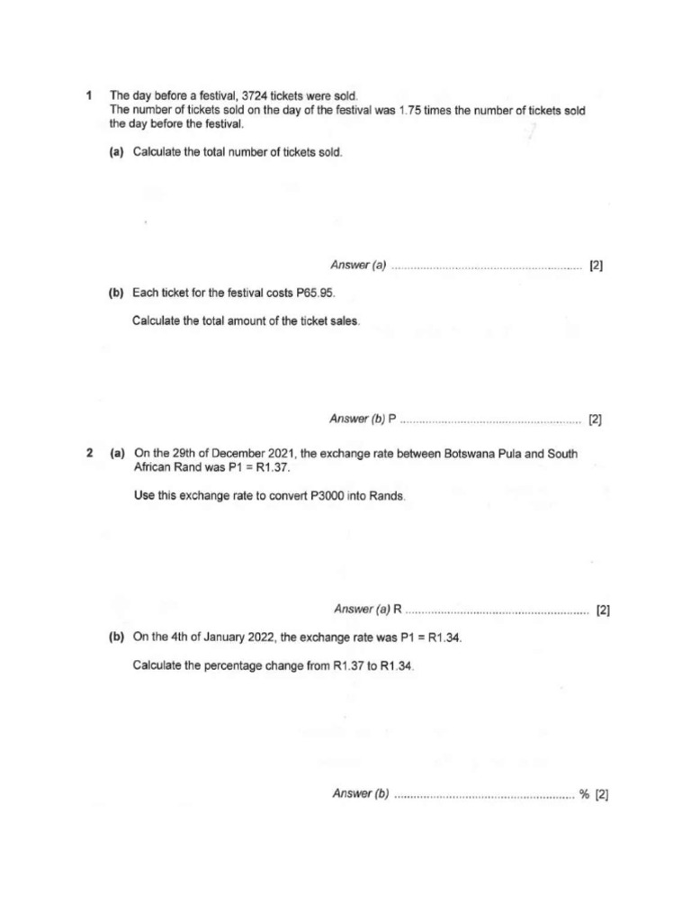Quiz Form 4 Maths | PDF