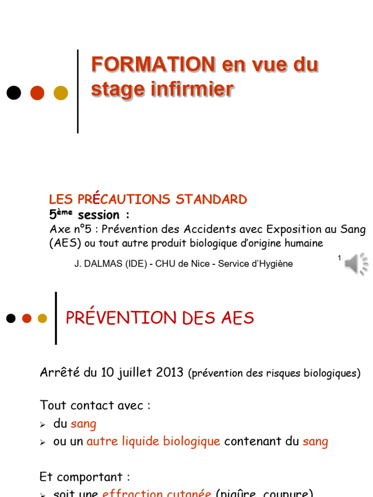 Prévention des Accidents d'Exposition au Sang | PDF | Immunologie ...