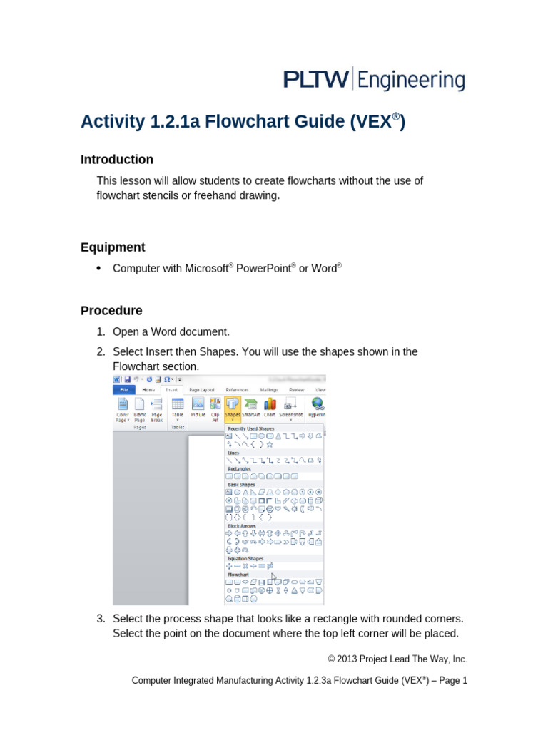 VEX® Flowchart Creation Guide | PDF