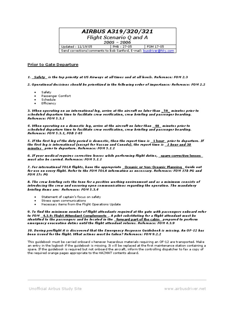 Airbus Pilot Preflight Guide | PDF