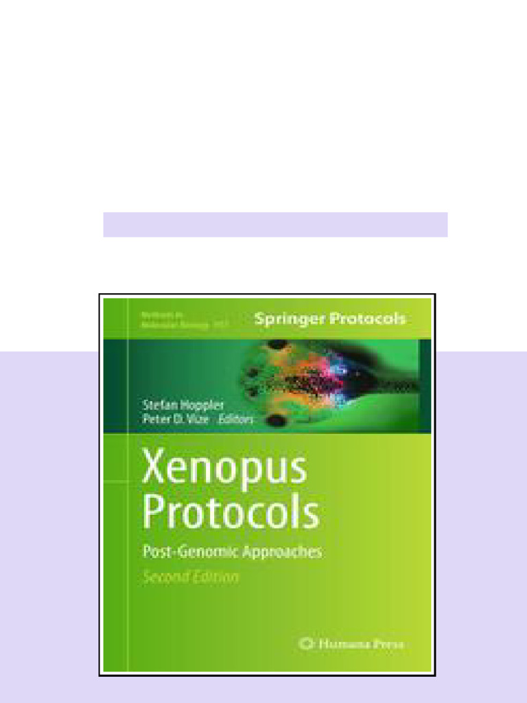 (Ebook) Xenopus Protocols: Post-Genomic Approaches by Robert M ...
