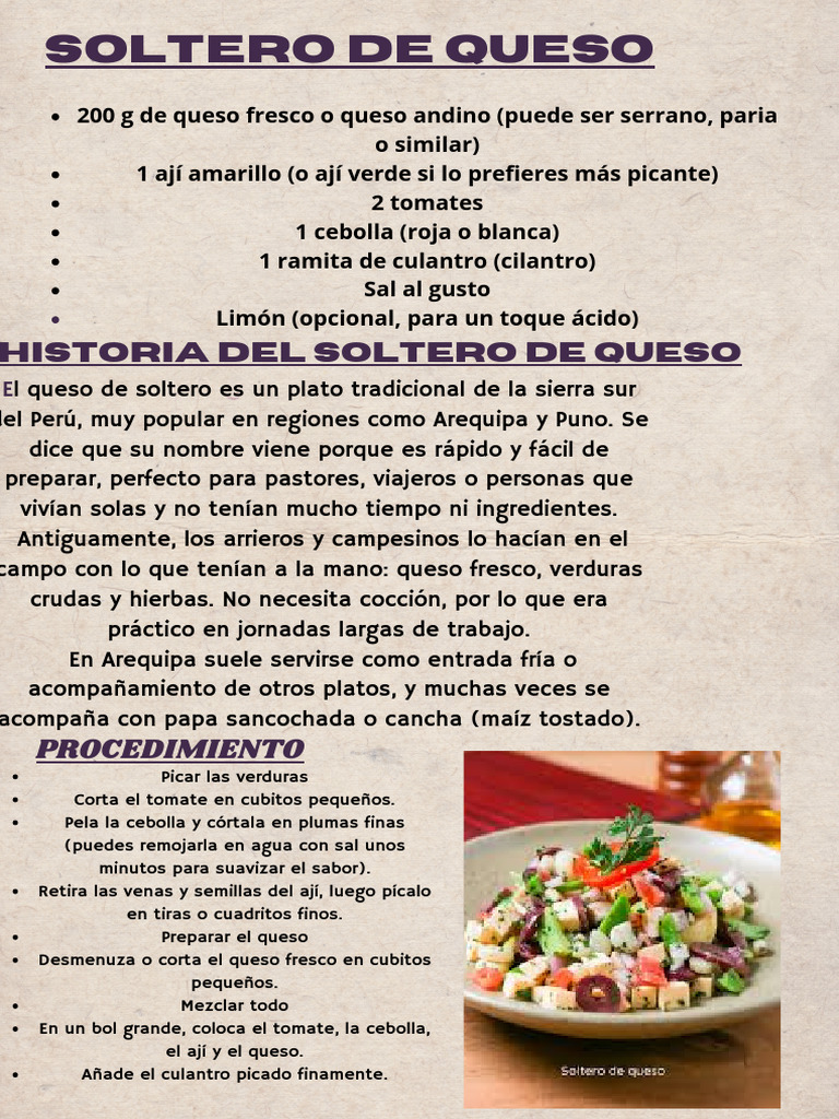 Soltero de Queso | PDF