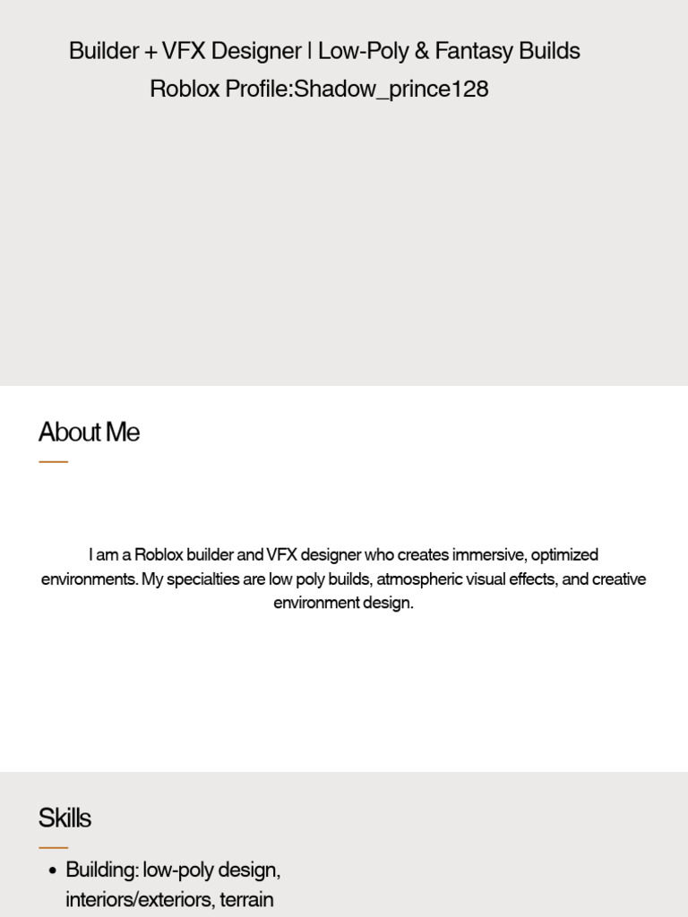 Professional Portfolio For Developing | PDF