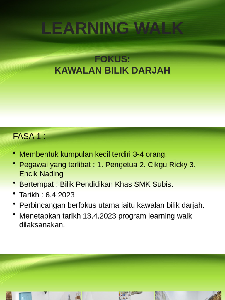 Learning Walk PKKi | PDF