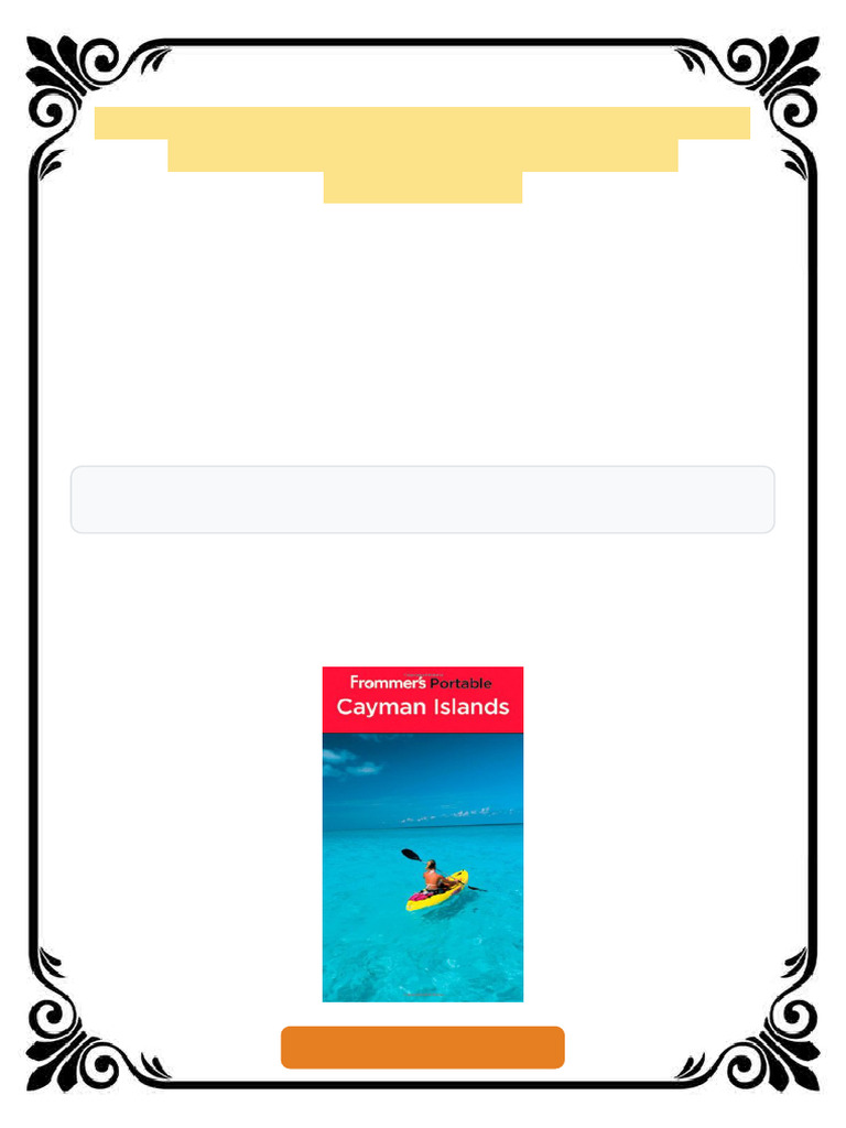 Frommer s Portable Cayman Islands 5th Edition Darwin Porter ebook ...