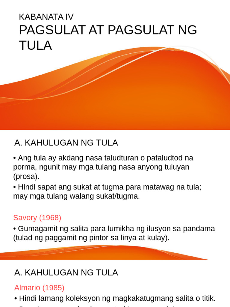 G11-Pagsulat at Pagsulat NG Tula | PDF