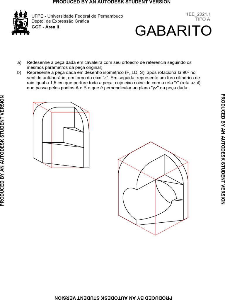 Tipo a 1ee 2021.1 Gabarito | PDF