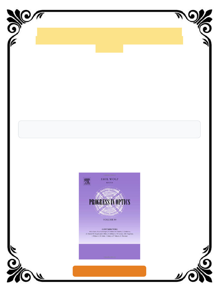 Progress in Optics Volume 59 1st Edition Calvo online ebook reading ...