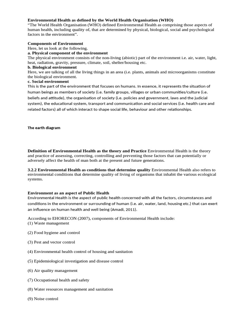 Understanding Environmental Health Factors | PDF | Natural Environment ...