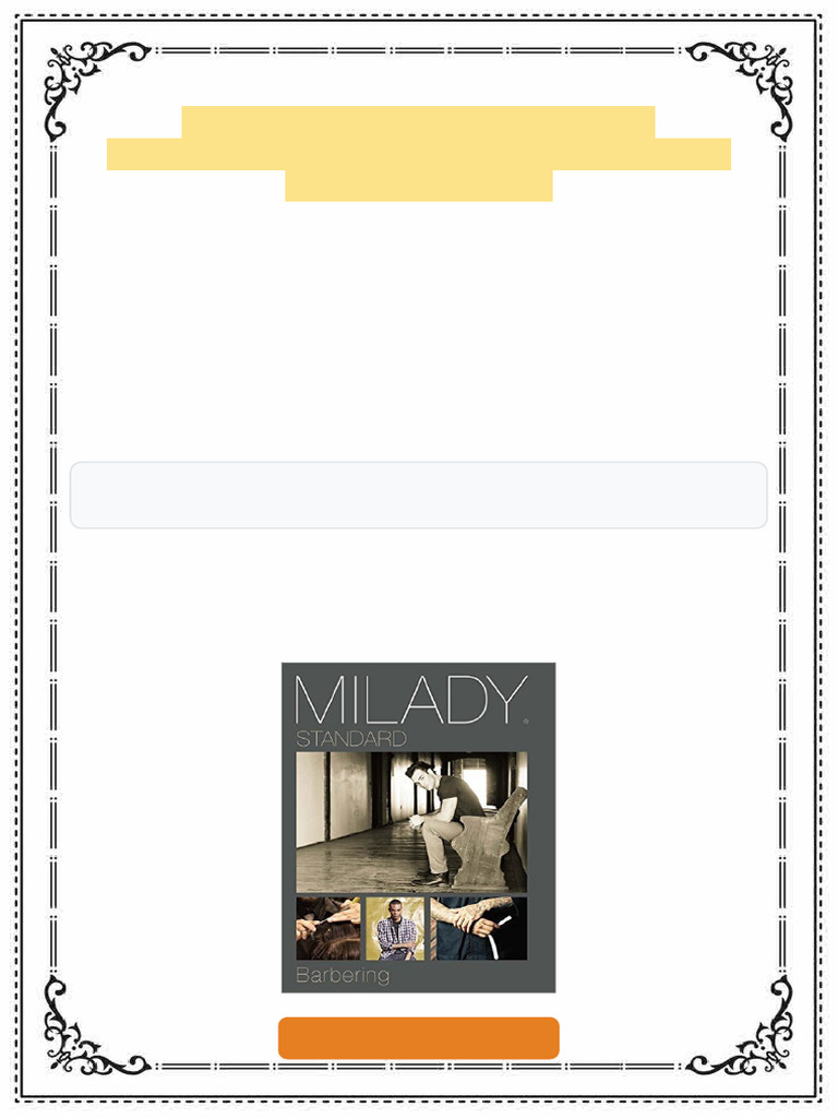 eTextbook 978-1305100558 Milady Standard Barbering ebook zero wait 2025 ...