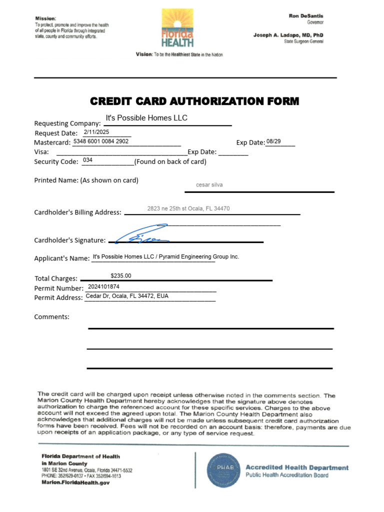 CC Form Word | PDF