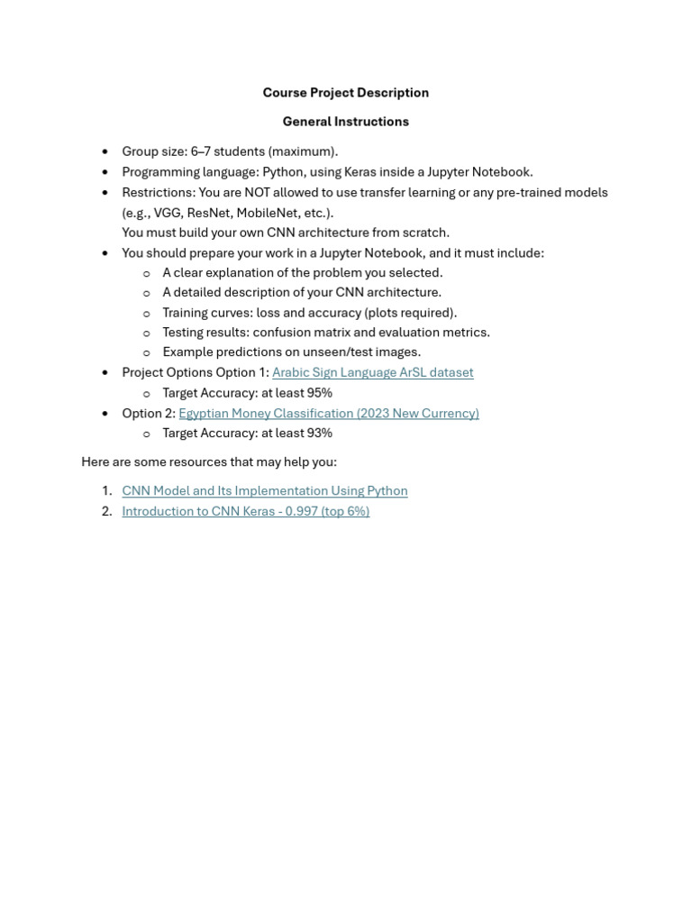 Course Project Description | PDF