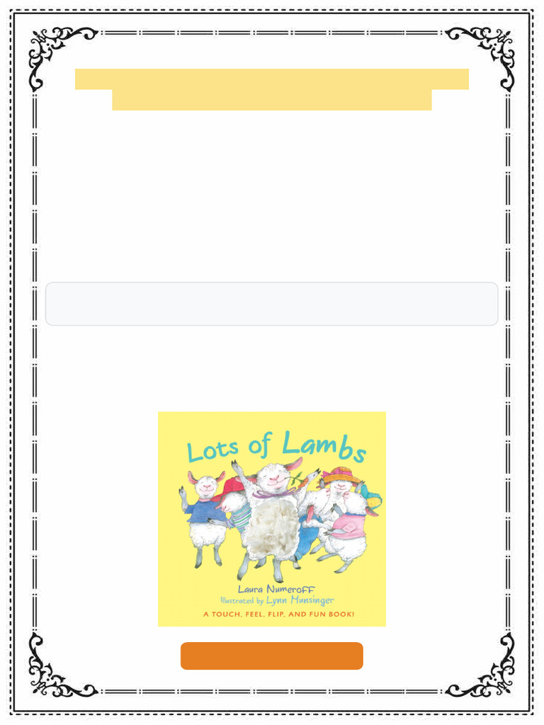 Lots of Lambs Laura Joffe Numeroff ebook full corrected pdf | PDF | Zoology