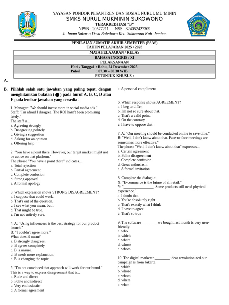 Bhs Inggris Xi Sudah Print | PDF | Competitive Advantage | Entrepreneurship