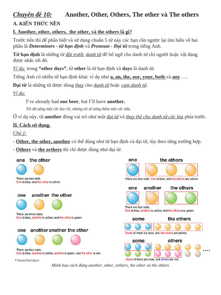 Chuyên Đề 10 - Other Another | PDF