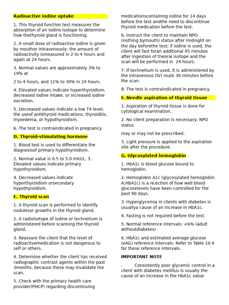 Radioactive Iodine Uptake | PDF | Thyroid | Hypothyroidism