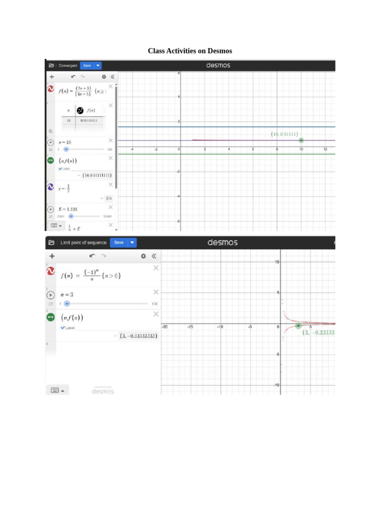 Class Activities on Desmos_Narayan_Dhakal | PDF
