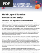Simple Water Purification Project Guide | PDF | Filtration | Water ...