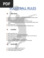 Libero Serving Rules in Volleyball | PDF | Volleyball | Sports