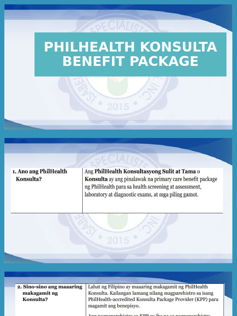 KONSULTA PACKAGE | PDF